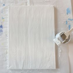 Anleitung Leinwand mit Strukturpaste und Trockenblumen gestalten günstig online kaufen